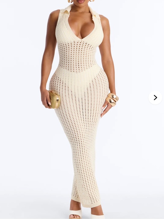 Fashion Nova | Swim | Fashion Nova Tenny Crochet Swim Cover Up Maxi ...